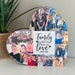 20cm Heart Photo Collage Family Quote - Etsy UK