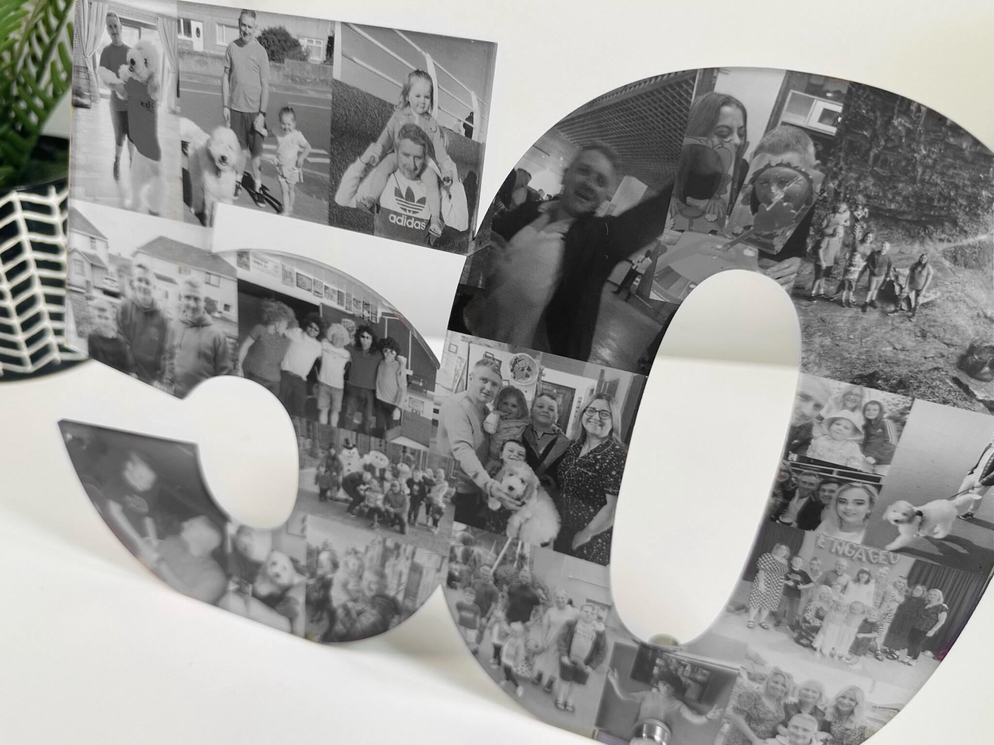 Acrylic Photo Number, Photo Collage, Birthday Gift, Photo Gift, Photo ...