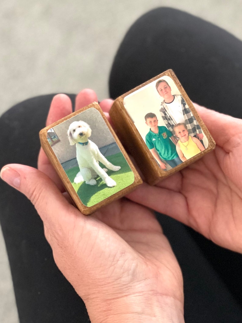 Stacking Photo Blocks Set Photo Gift Wooden Photo Block - Etsy