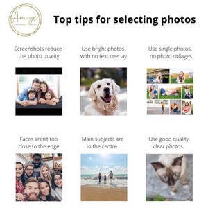 Acrylic Photo Number Collage, Birthday Gift, Photo Gift, Personalised ...