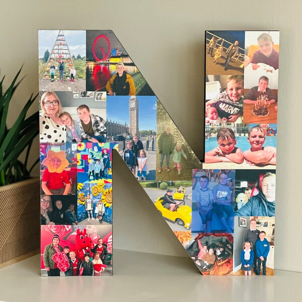 Photo Letter Art - Etsy