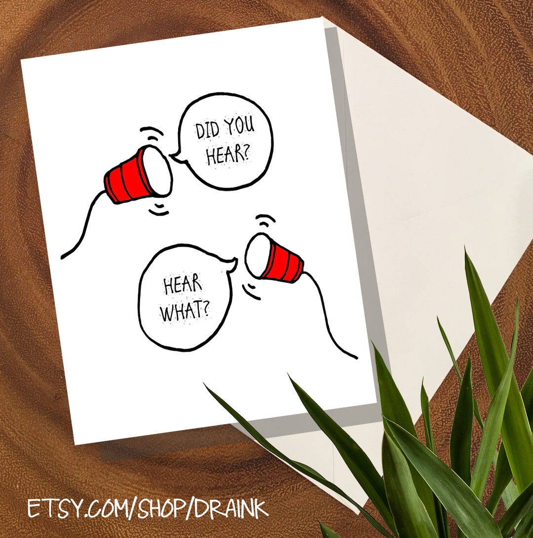 Red Solo Telephone Cups / Did You Hear / Invitation / Shower / New Baby ...