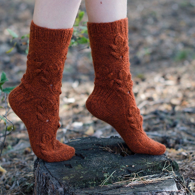 Cable Knit Socks - Etsy