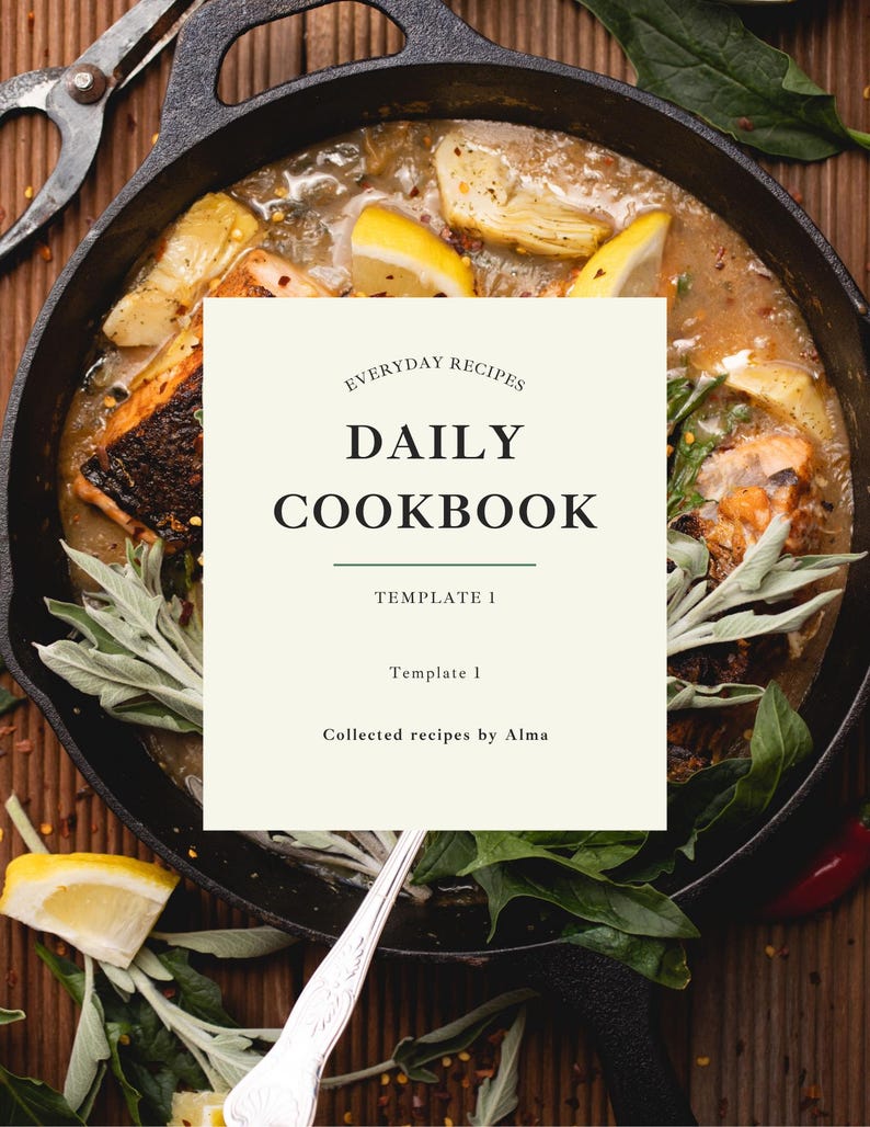 Custom Family Recipe Book | Heirloom Cookbook Journal (digital) - Etsy