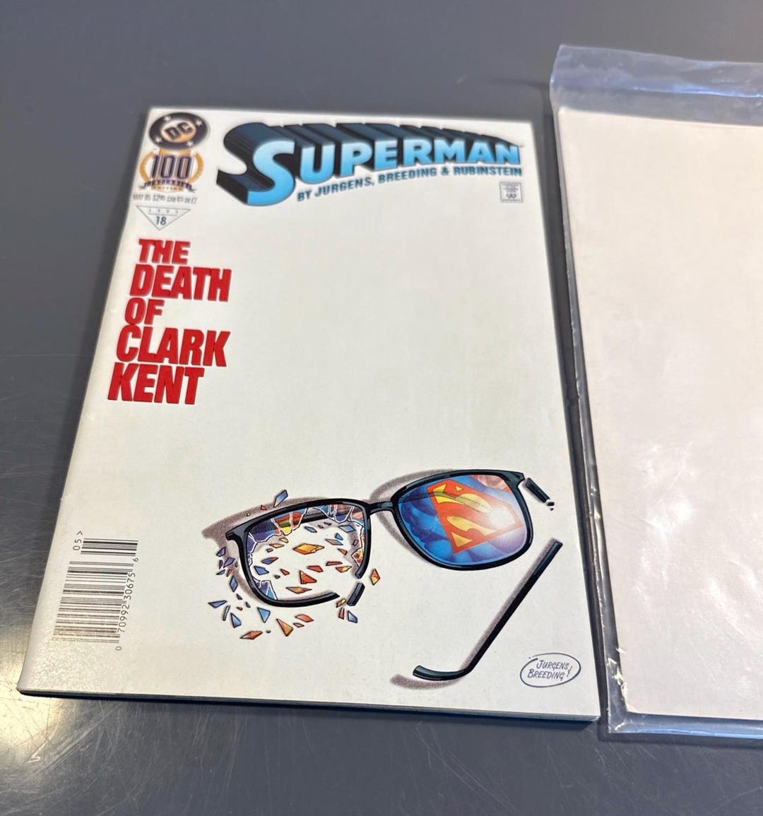 Superman “the Death of Clark Kent” #100-1995 DC Comic Unread - Etsy