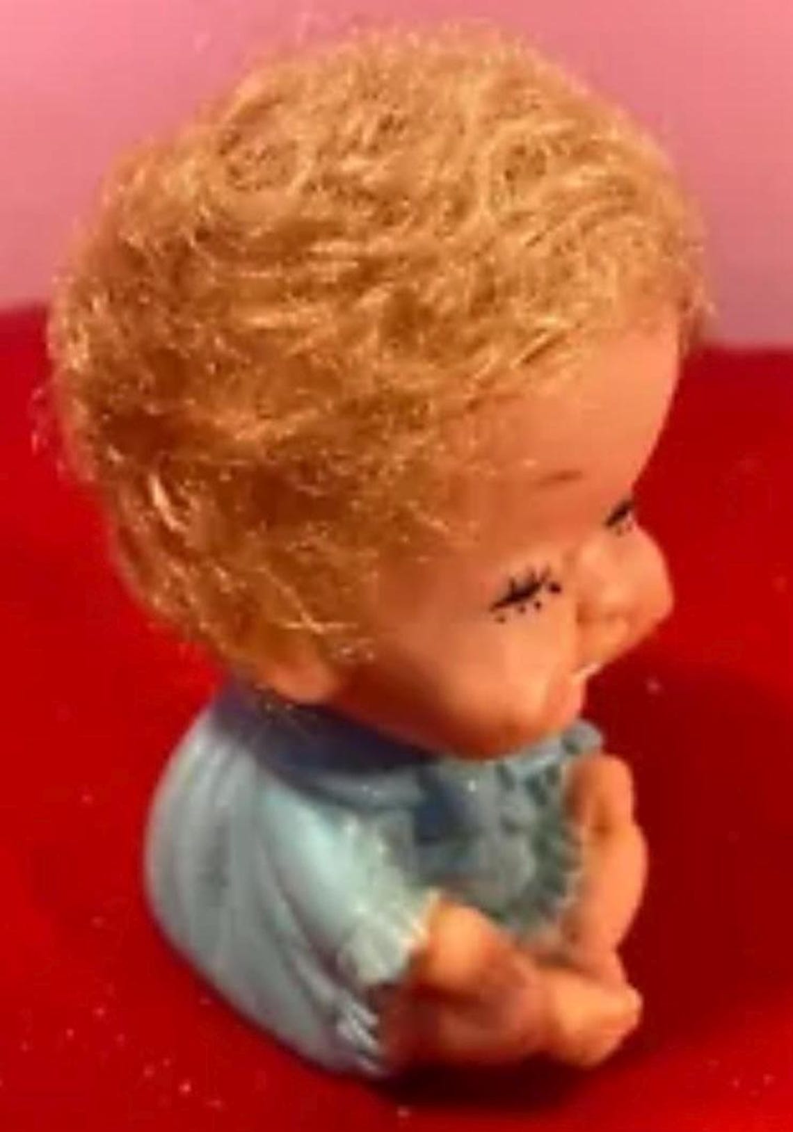 Vintage 1960’s Moody Cutie Crying Rubber Doll Made in Taiwan Blue ...