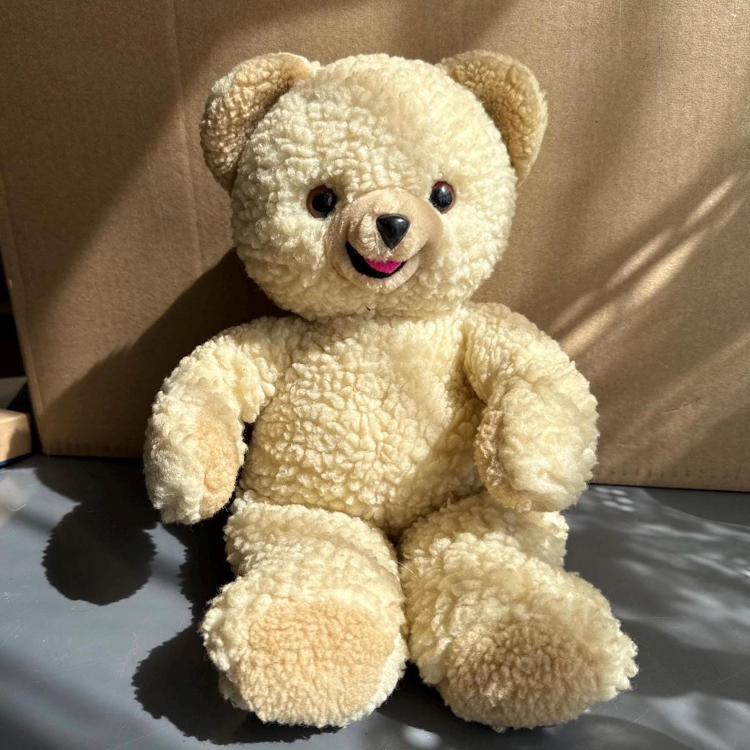 Vintage Snuggle Teddy Bear 15” Plush 1986 Lever Brother Sherpa Russ ...