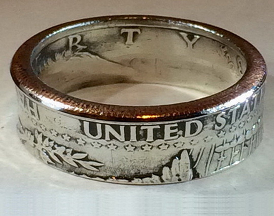 Half Dollar Coin Ring - Etsy