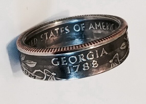 Real U.S. Quarter Coin Rings. From Years 1965 to 2008 and From | Etsy