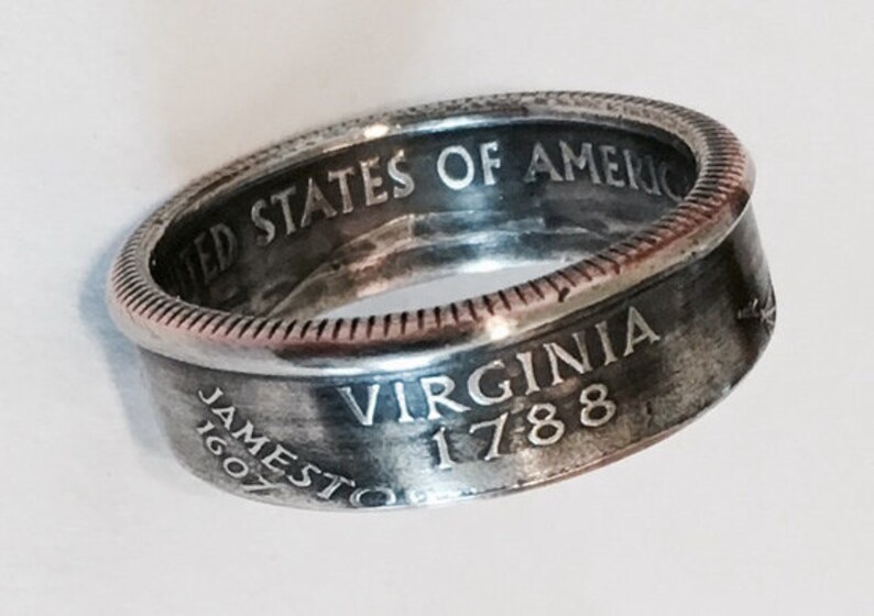 Real U.S. Quarter Coin Rings. From Years 1965 to 2008 and From All ...
