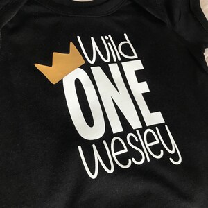 Wild One Birthday. King of All Wild Things. First Birthday Shirt. Crown ...