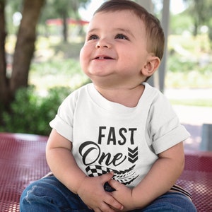 Fast One Birthday Tshirt First Birthday Shirt 1st Birthday Racecar ...