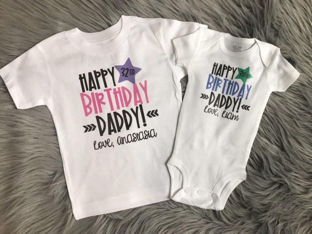 Happy Birthday Daddy Shirt. Happy Birthday Mommy Shirt. Happy Birthday ...