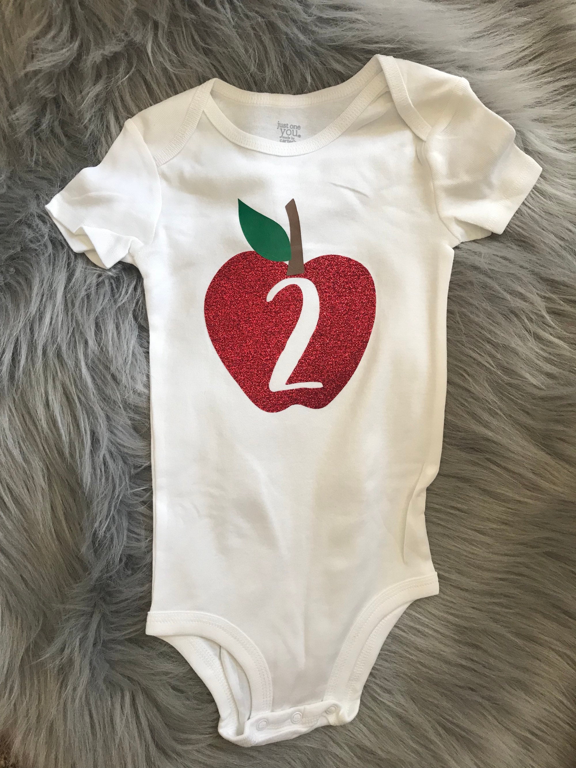 First Birthday Apple Outfit.apple Name Bodysuit. Apple. Fall | Etsy