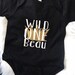 Wild One Birthday. King of All Wild Things. First Birthday Shirt. Crown ...