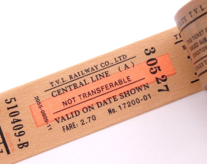 Travel Ticket Washi Tape Wedding Decoration Japanese - Etsy