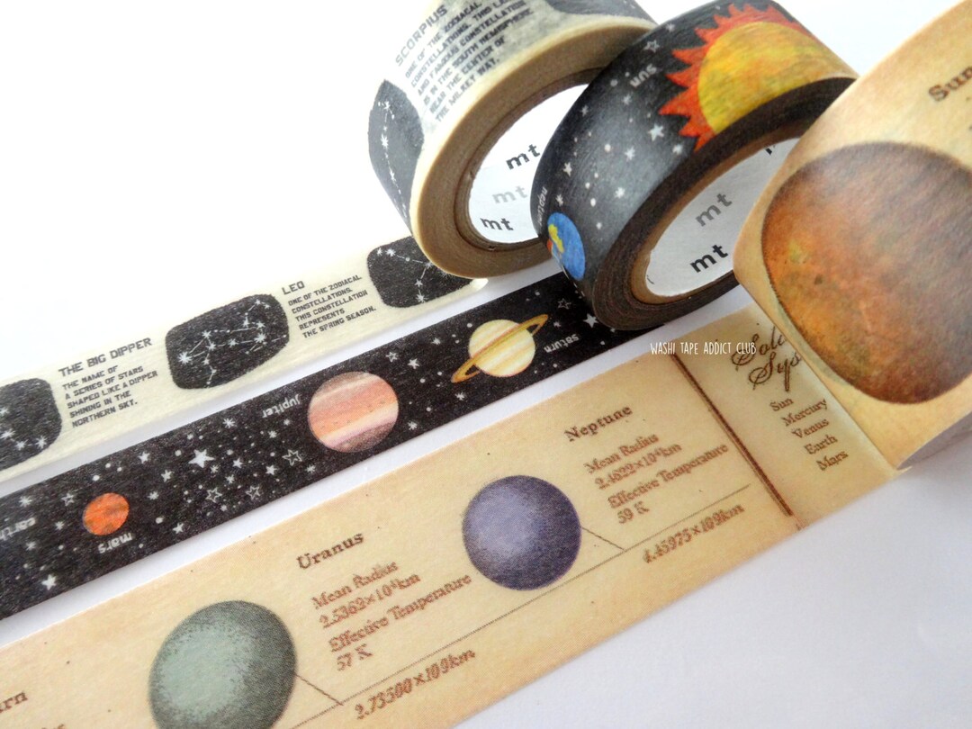Space Washi Tape Set - Etsy