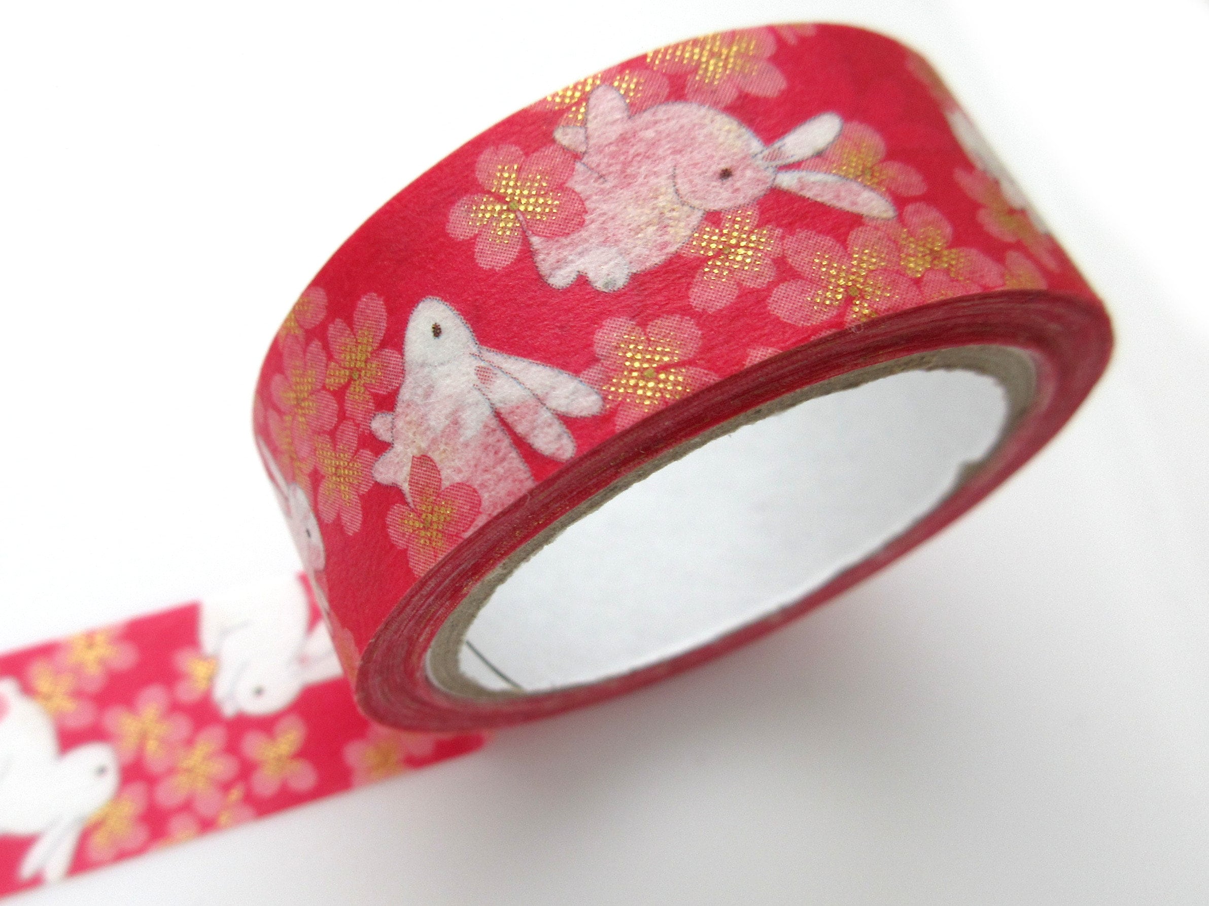 Rabbit washi tape Easter decoration Cherry blossom Japanese | Etsy