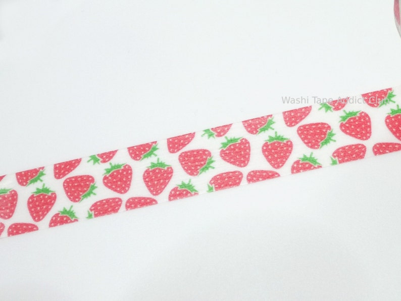 Strawberry Washi Tape Japanese Stationery Spring Decoration - Etsy