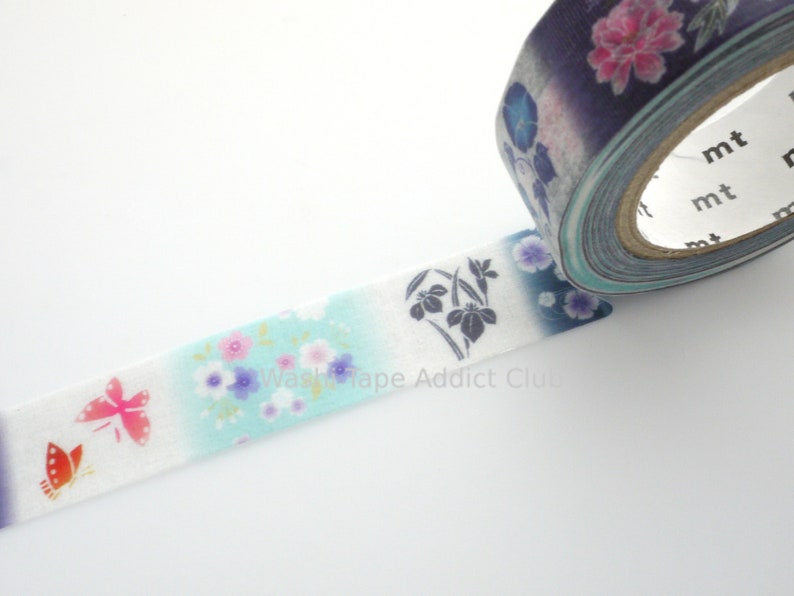 Japanese Kimono Pattern Washi Tape, Lots of Flowers Washi Tape - Etsy