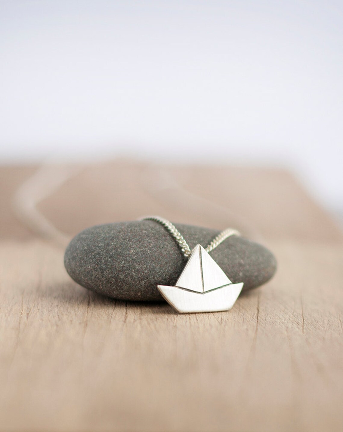 Silver Boat Pendant, Sailboat Necklace, Mother Gift - Etsy UK