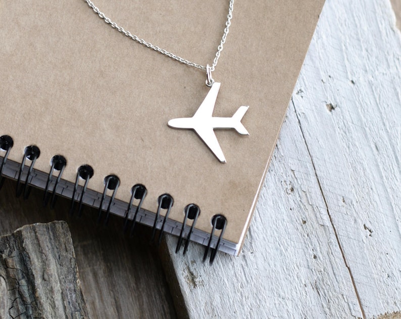 Airplane Necklace, Travel Necklace, Pilot Gifts, Aviation Gifts, Gifts ...