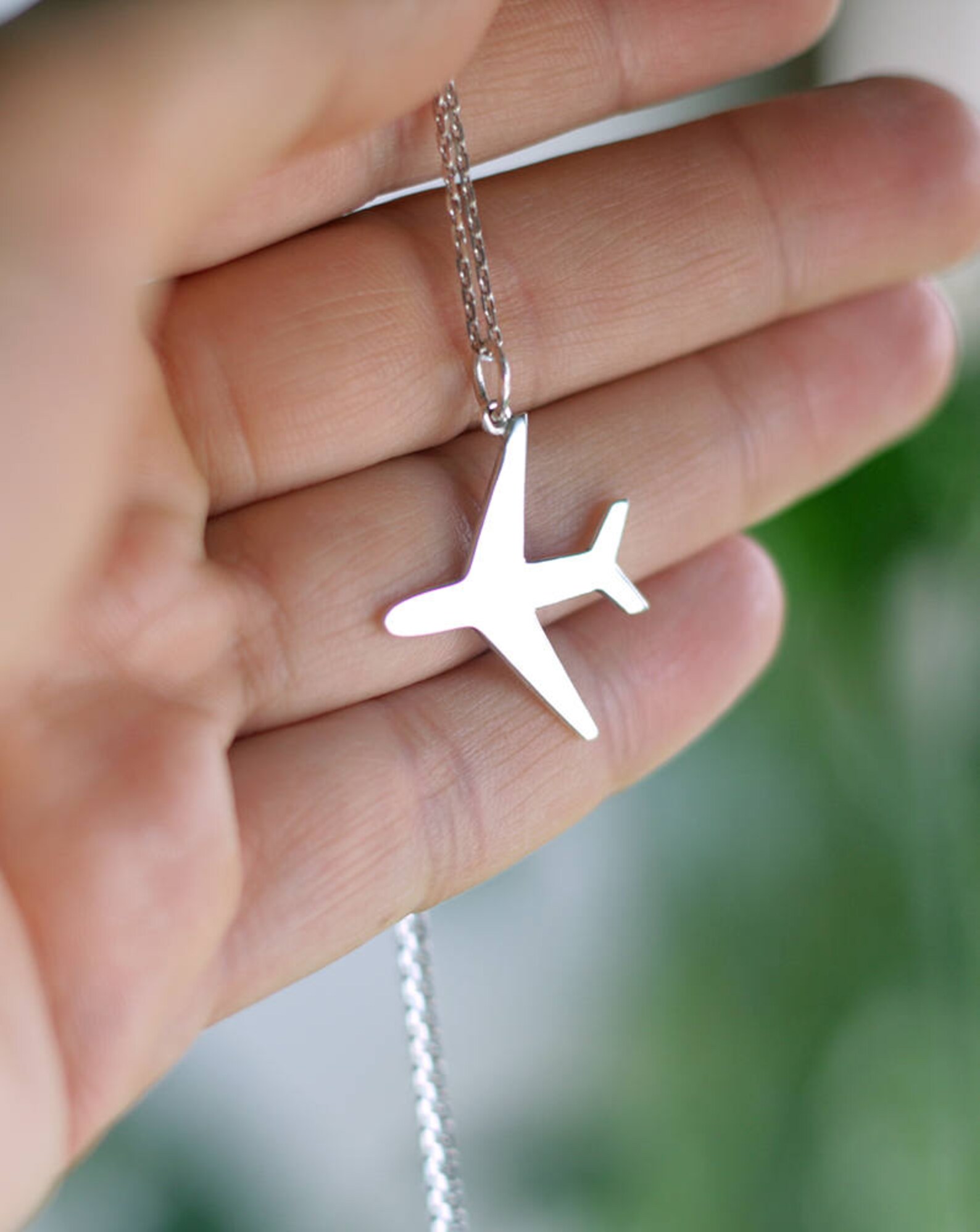 Airplane Necklace Travel Necklace Pilot Gifts Aviation | Etsy