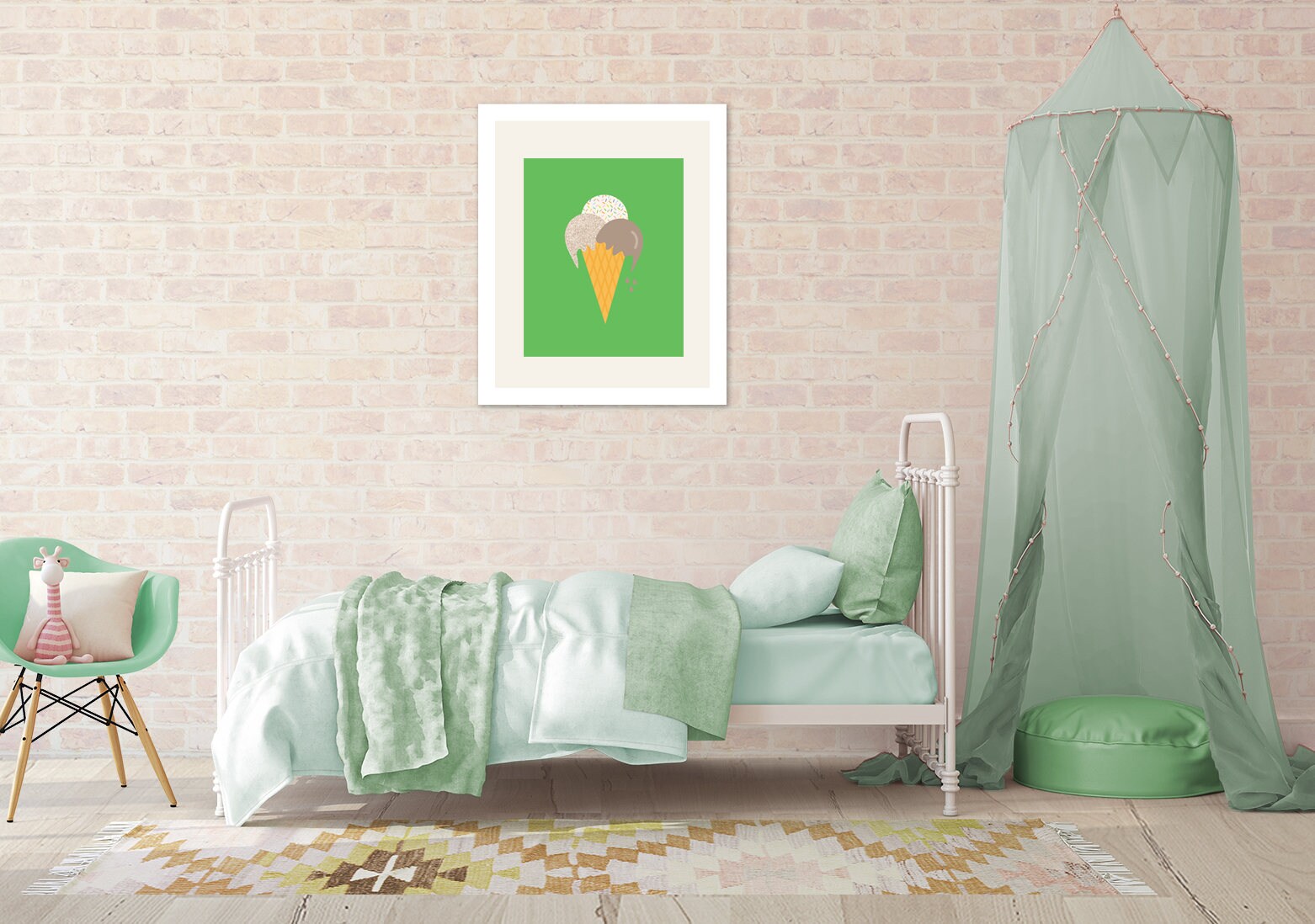 Ice Cream Wall Poster Digital Download Great for Birthday Party Decor ...