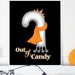 Printable Halloween Wall Decor, Instant Download Out of Candy Print ...
