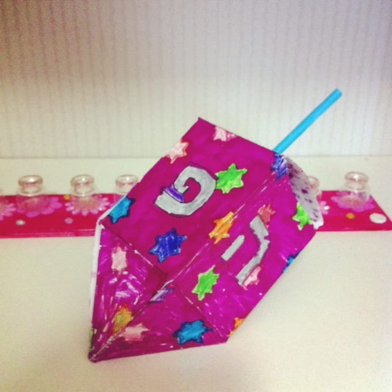 Hanukkah Craft Hanukkah Dreidel Paper Dreidel Craft for - Etsy