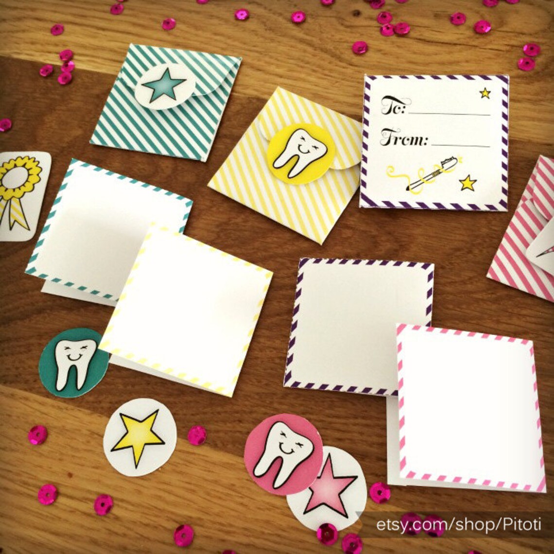 Tooth Fairy Letters & Envelopes Printable Tooth Fairy Mini | Etsy