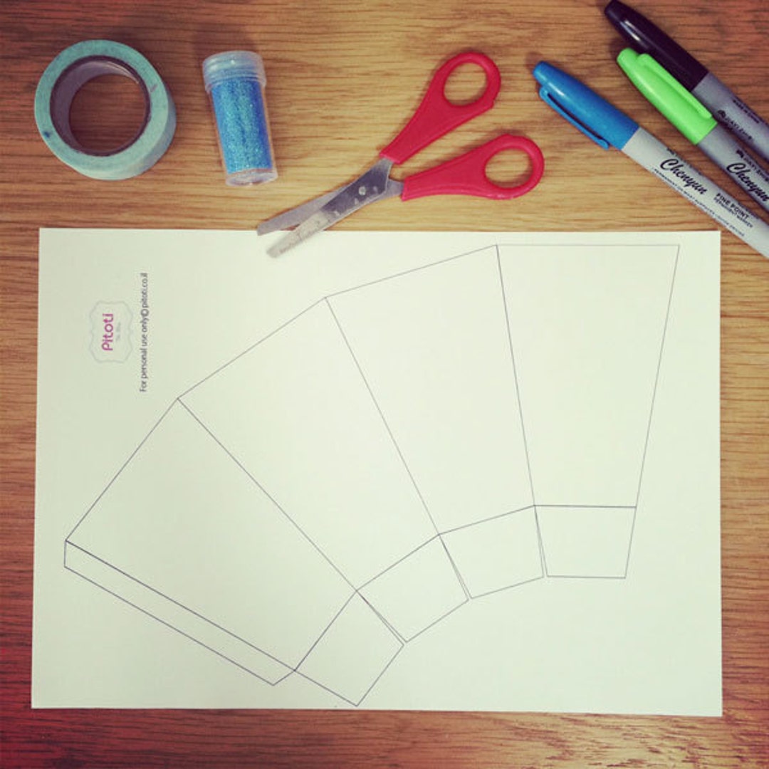 Popcorn Box Template, Printable Popcorn Box, Printable Movie Night ...