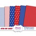 4th of July Digital Paper, July 4th Digital Paper, Fourth of July ...
