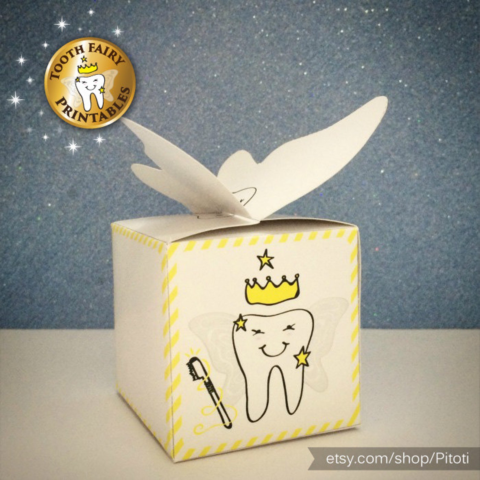 Tooth Fairy Kit for Kids: Printable Diy Tooth Fairy Box - Etsy