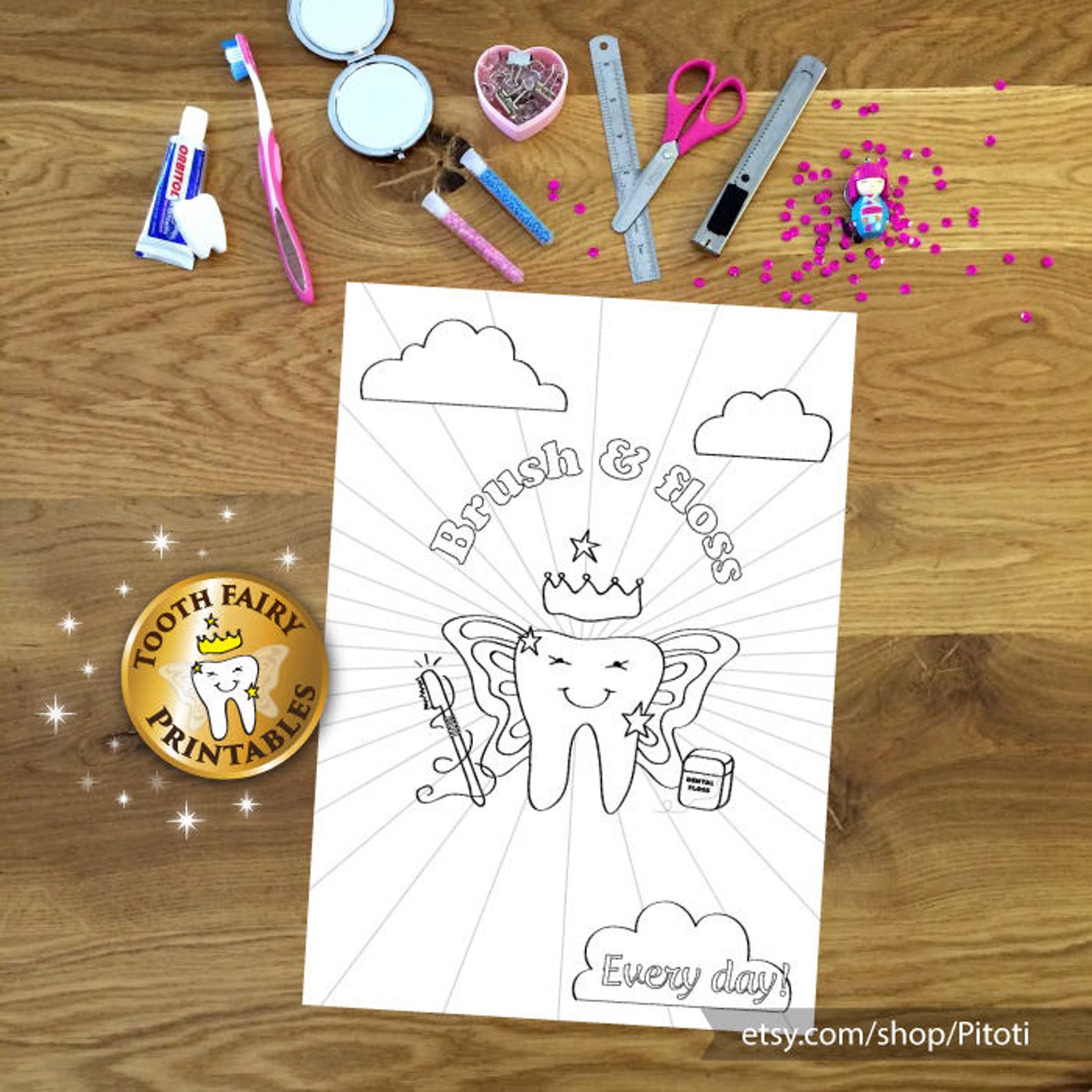 Tooth Fairy Kit for Kids: Printable Diy Tooth Fairy Box - Etsy
