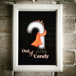 Printable Halloween Wall Decor, Instant Download Out of Candy Print ...