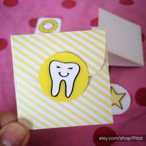 Tooth Fairy Letters & Envelopes, Printable Tooth Fairy Mini Letters and ...