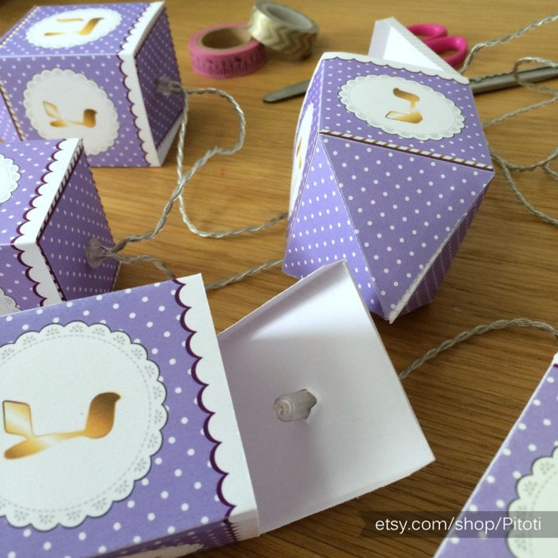 Hanukkah Dreidel Printable Dreidel Template to Create 3D - Etsy Israel