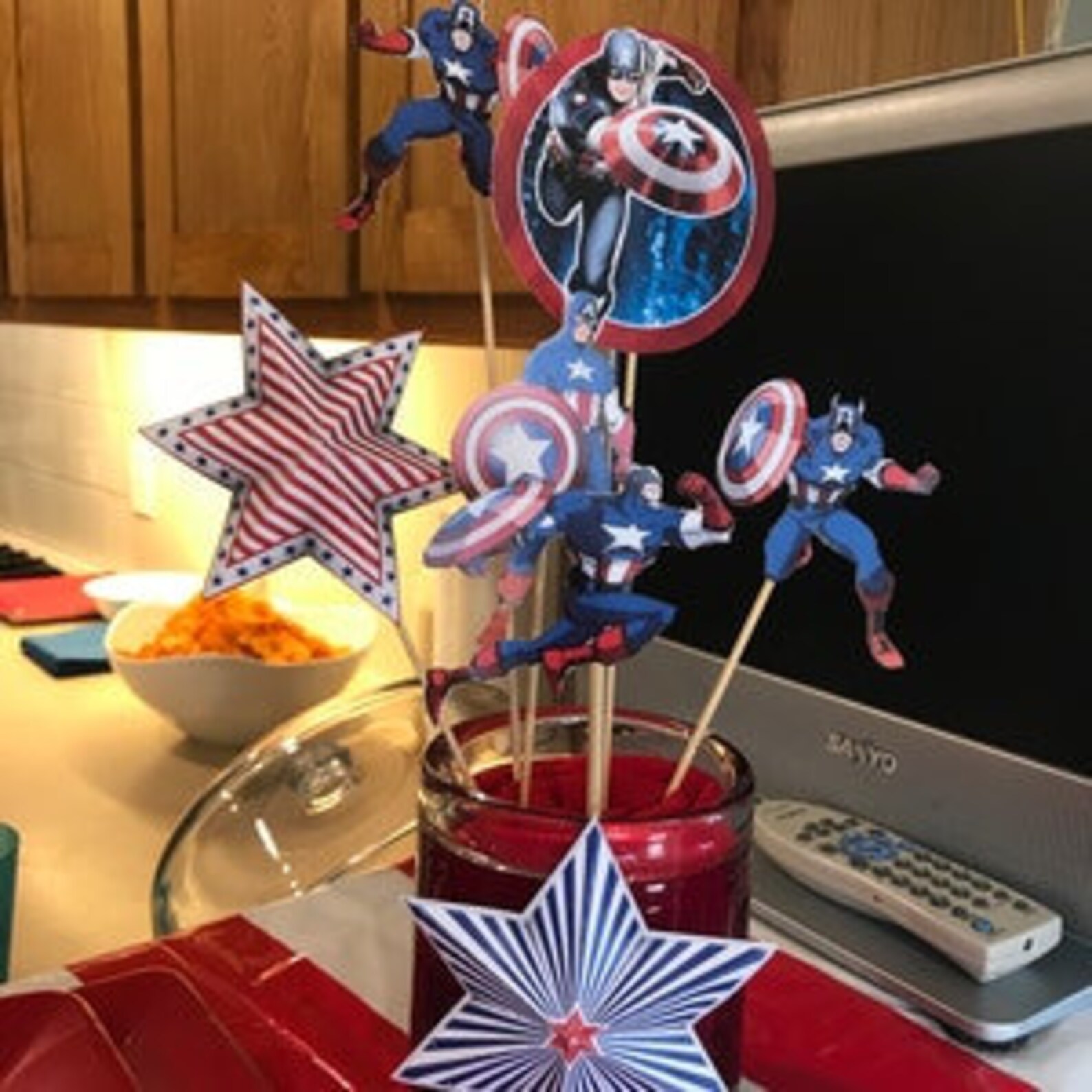Photo Prop Party Decoration 4th of July Red White and Blue - Etsy