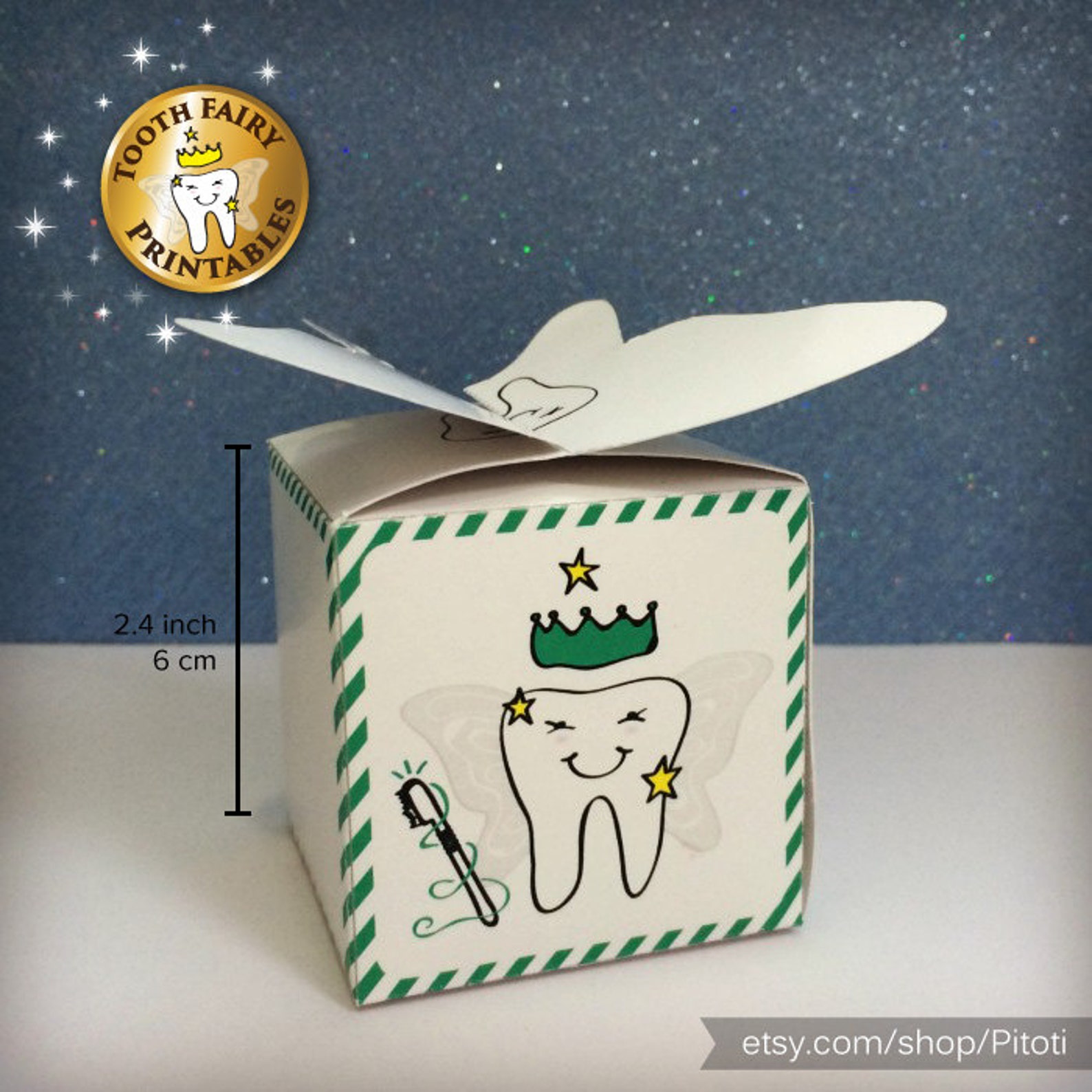 Tooth Fairy box Printable lost tooth box Printable tooth | Etsy