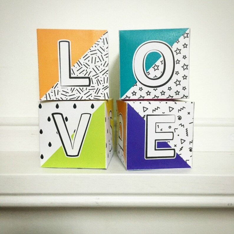 Baby Name Blocks Printable Letter Blocks for Nursery Abc - Etsy