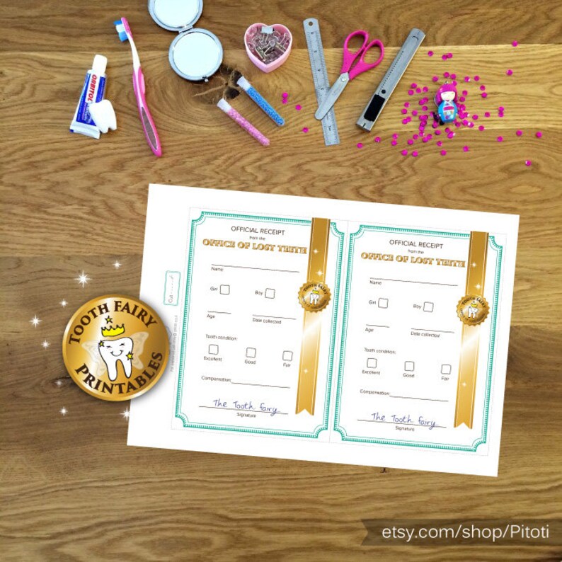 Tooth Fairy Kit for Kids: Printable Diy Tooth Fairy Box - Etsy