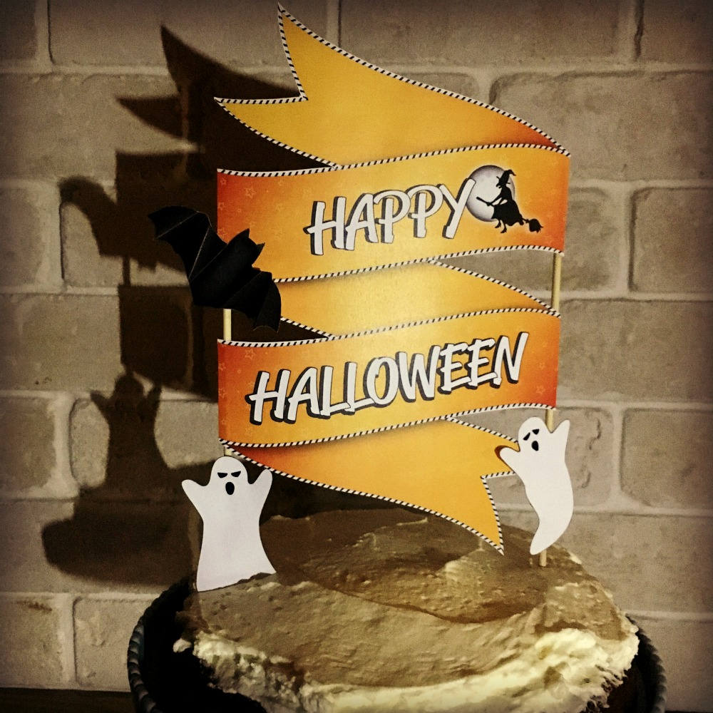 Halloween Cake Topper Printable Halloween Decor Halloween - Etsy