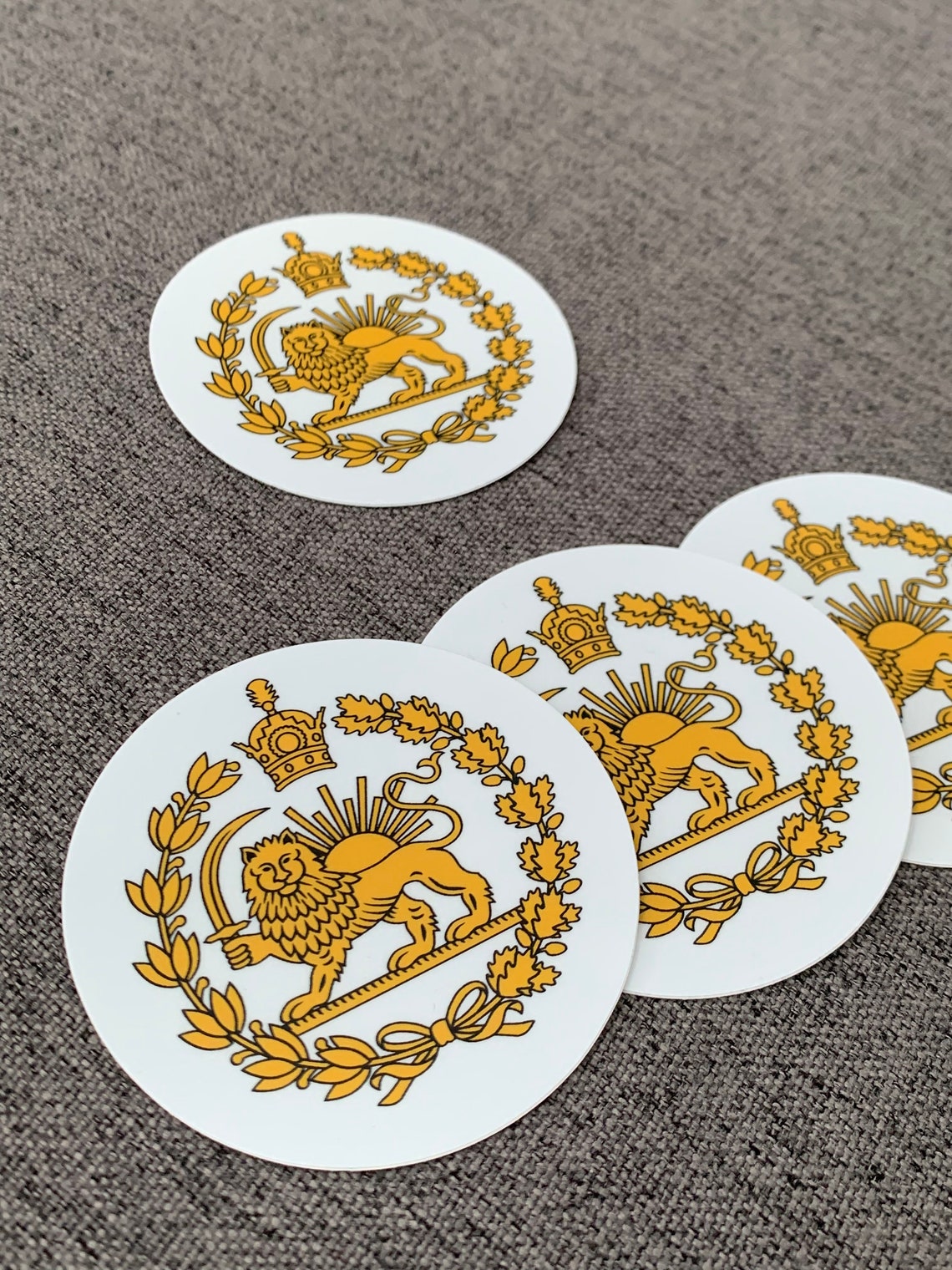 4 Shir O Khorshid Stickers, Set of 4, Waterproof, Vinyl, Stickers ...