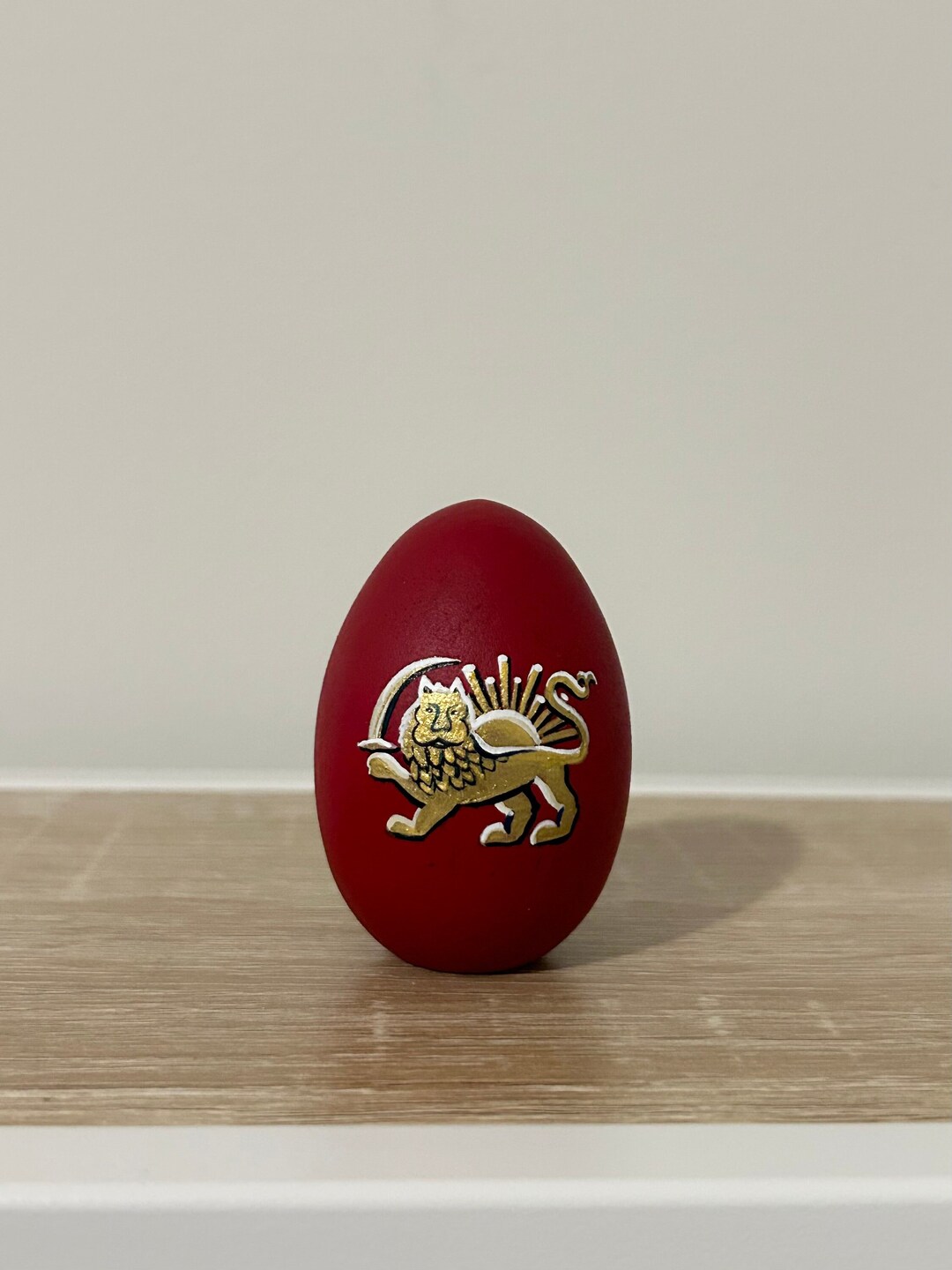 Shir O Khorshid, Wooden Norooz Egg, Shiro Khorshid, Persian Flag, Flag ...