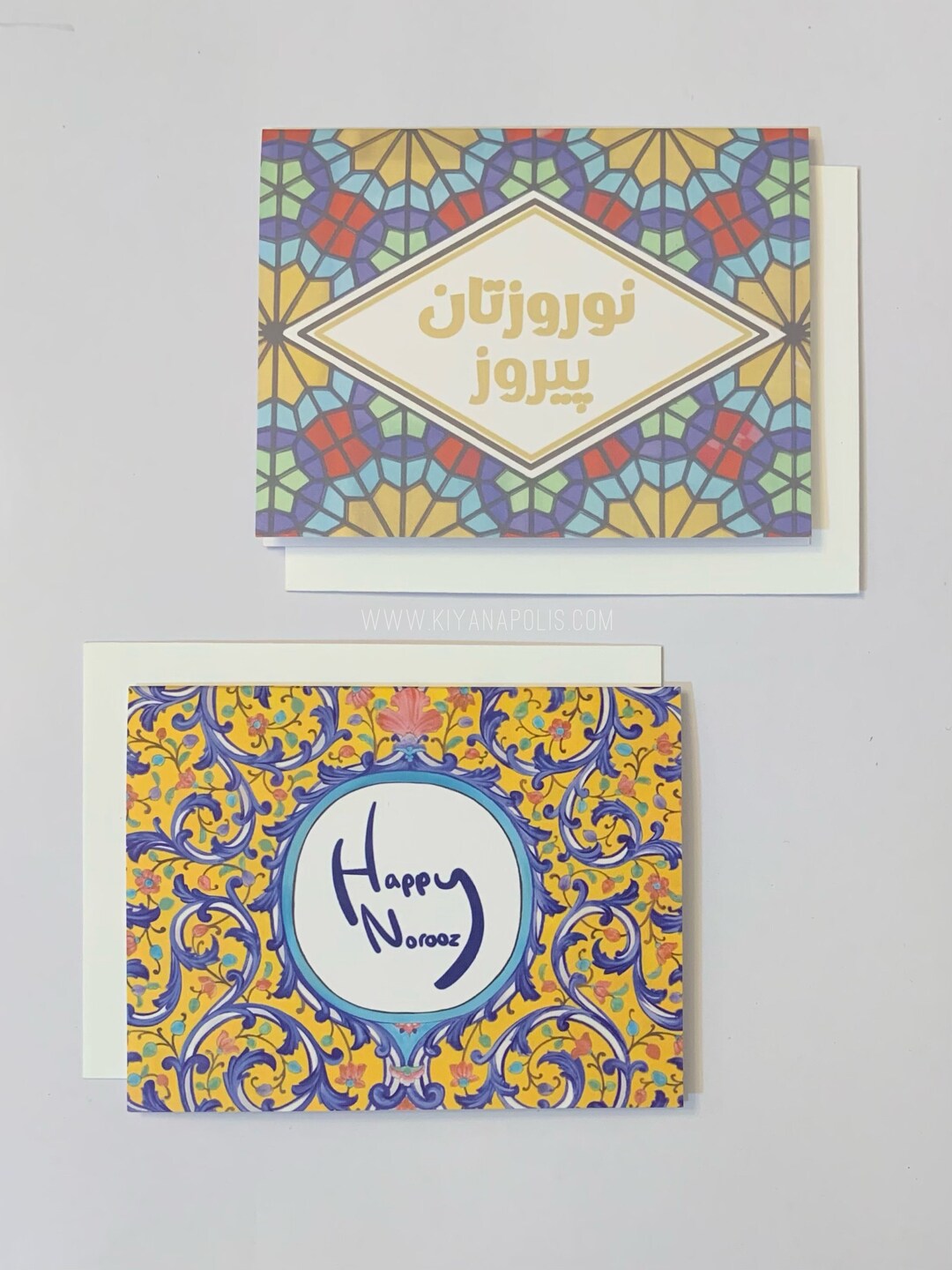 2 Nowruz Cards, Persian New Year, Haft Seen, Persian Card, Norooz Card ...