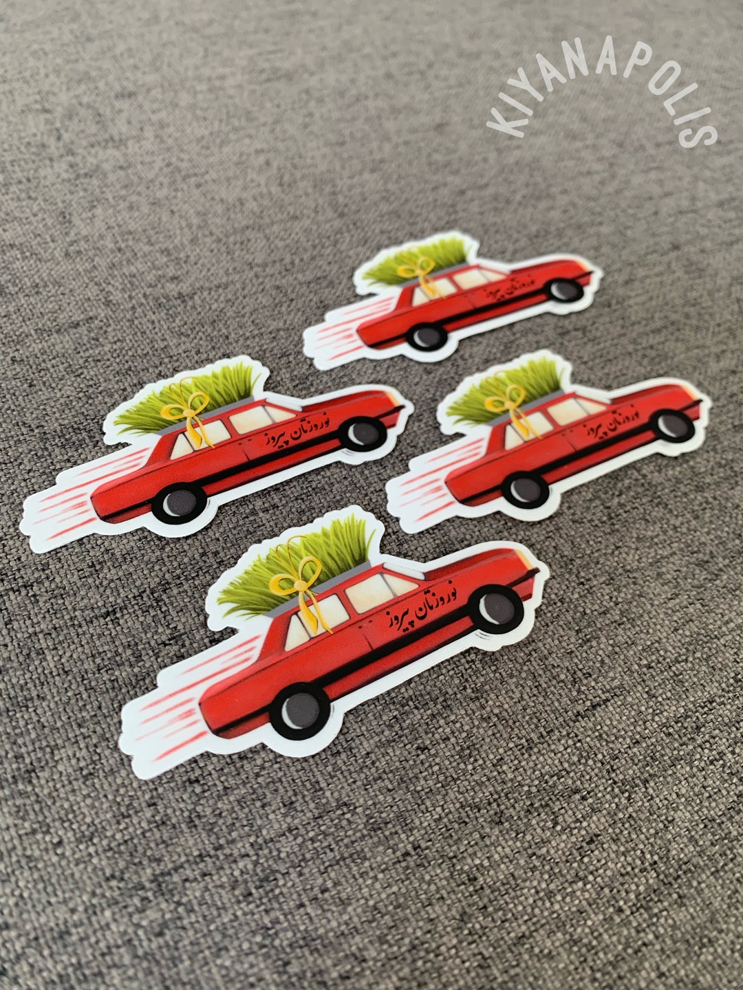 Nowruz Stickers, Set of 4, Waterproof, Vinyl, Stickers, Persian New ...
