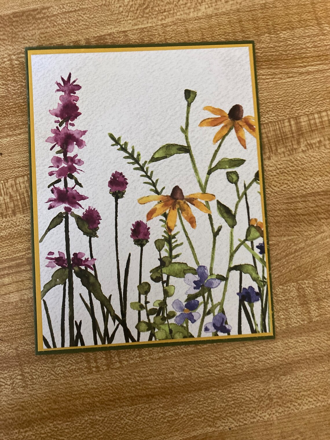 SU Dainty Flowers Note Cards, Handmade A2 Note Cards, Blank Note Cards ...