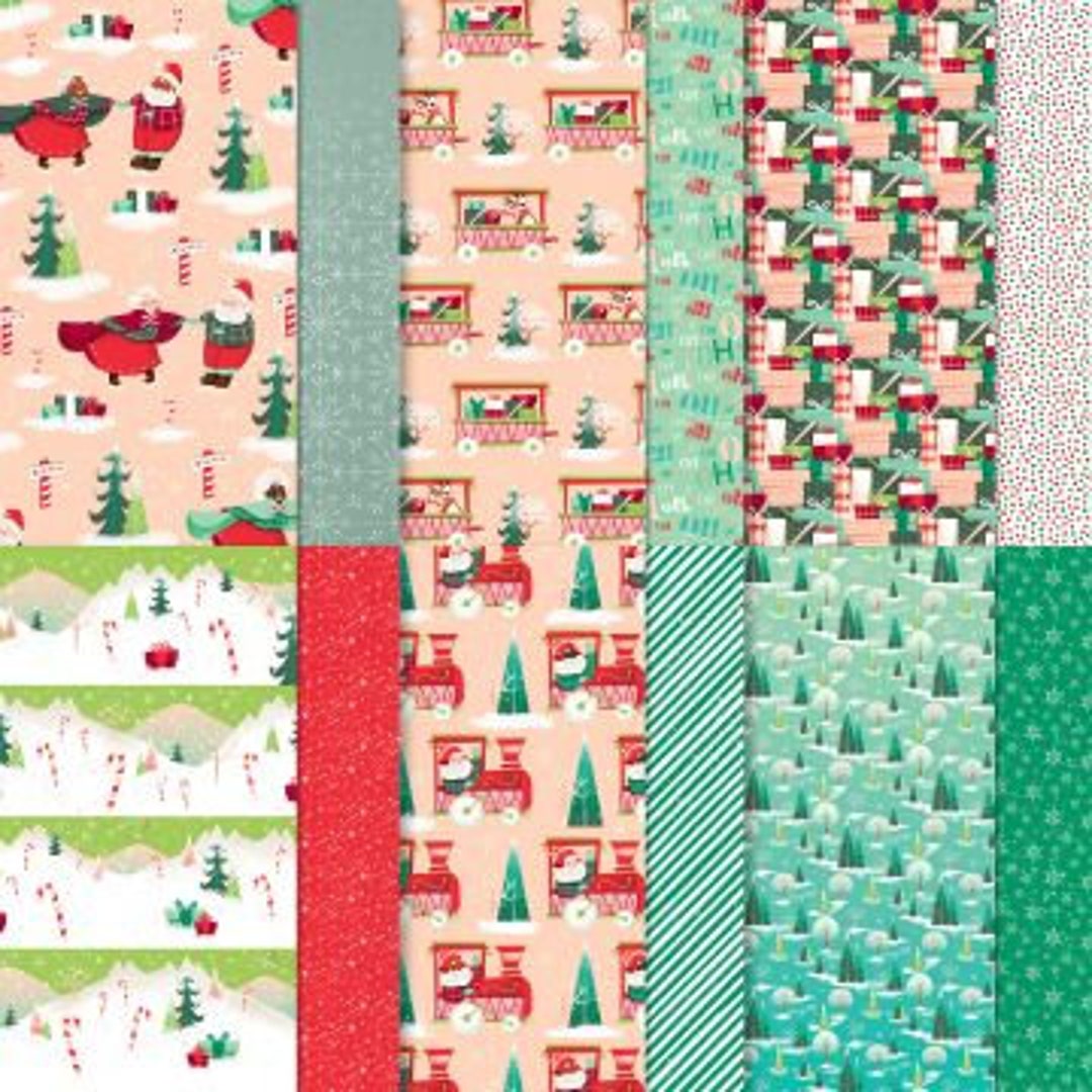 Stampin' Up! 12 X 12 Santa Express DSP (12 Sheets - 2 Each of 6 Designs ...