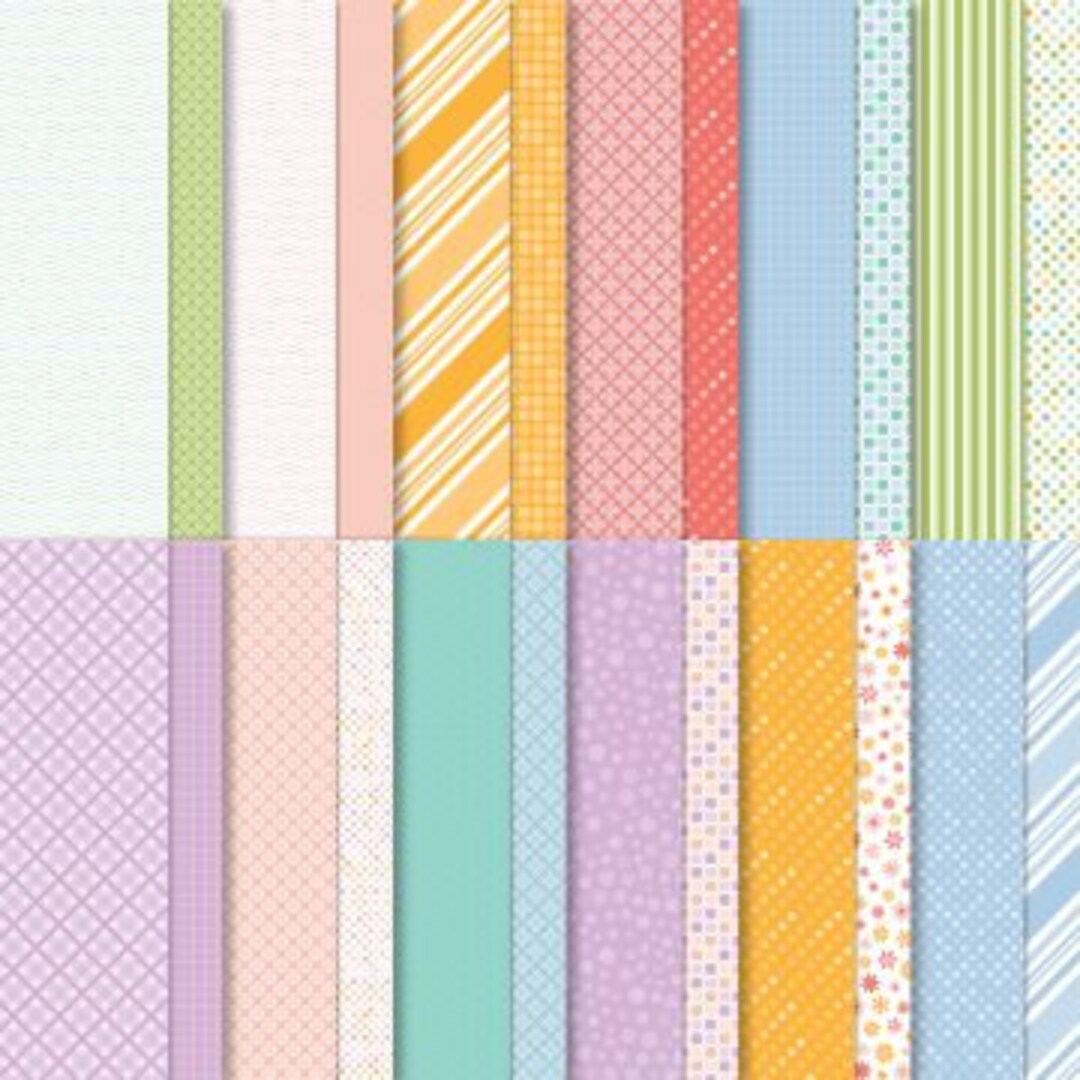 Stampin' Up Dandy Designs Saleabration DSP 6 X 6 Sheets 24 Sheets 2 Each of 12 Double-sided ...